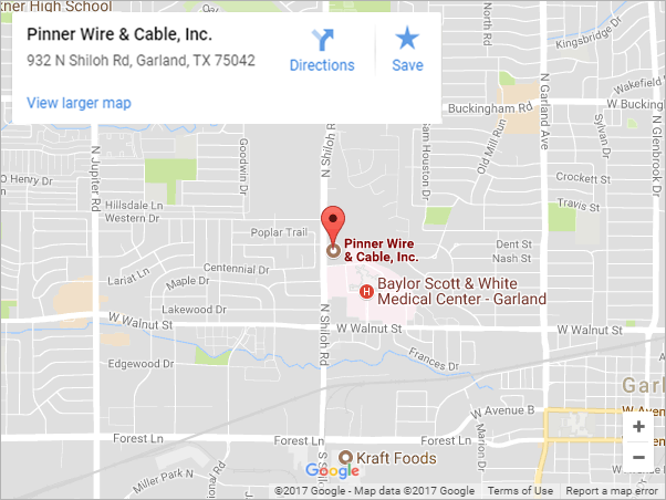 Contact Pinner Wire & Cable | Custom Cabling | Garland, TX